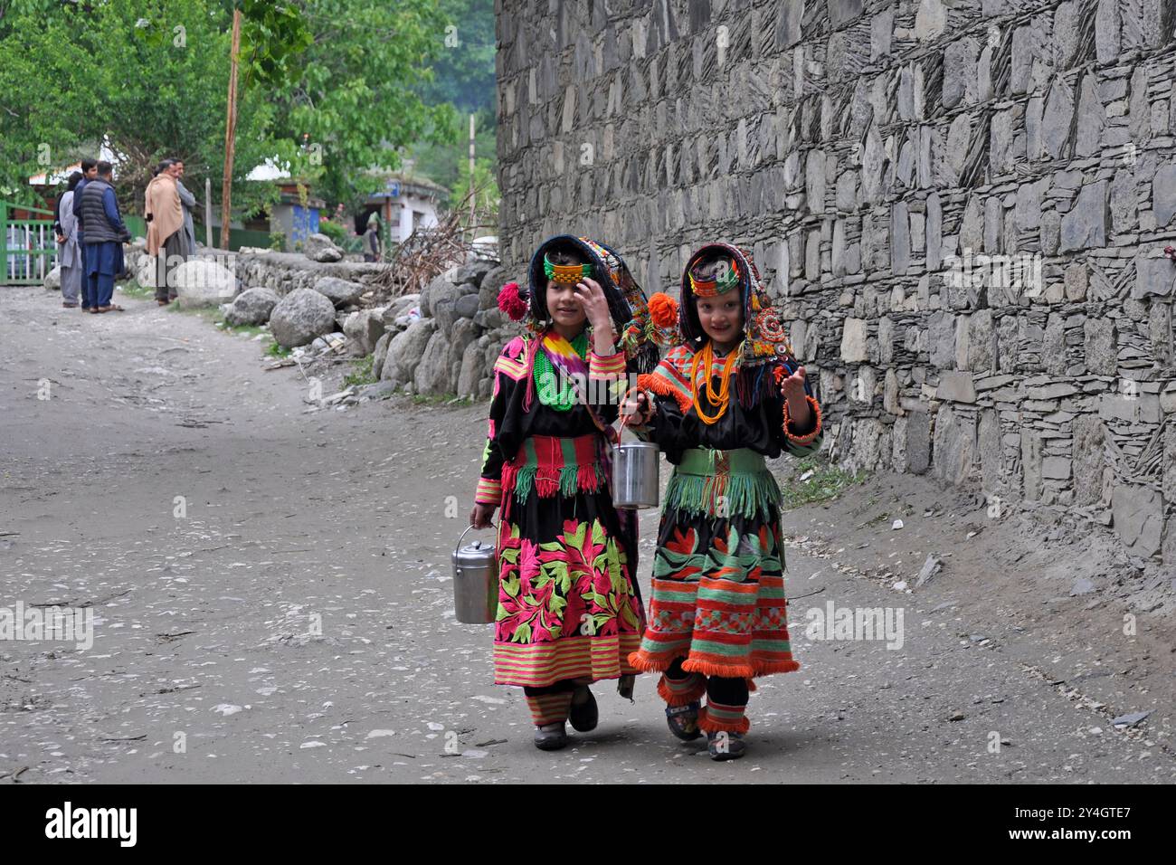 Pakistan, Bumburet valley, Chilan Loshi festivn Stock Photo - Alamy