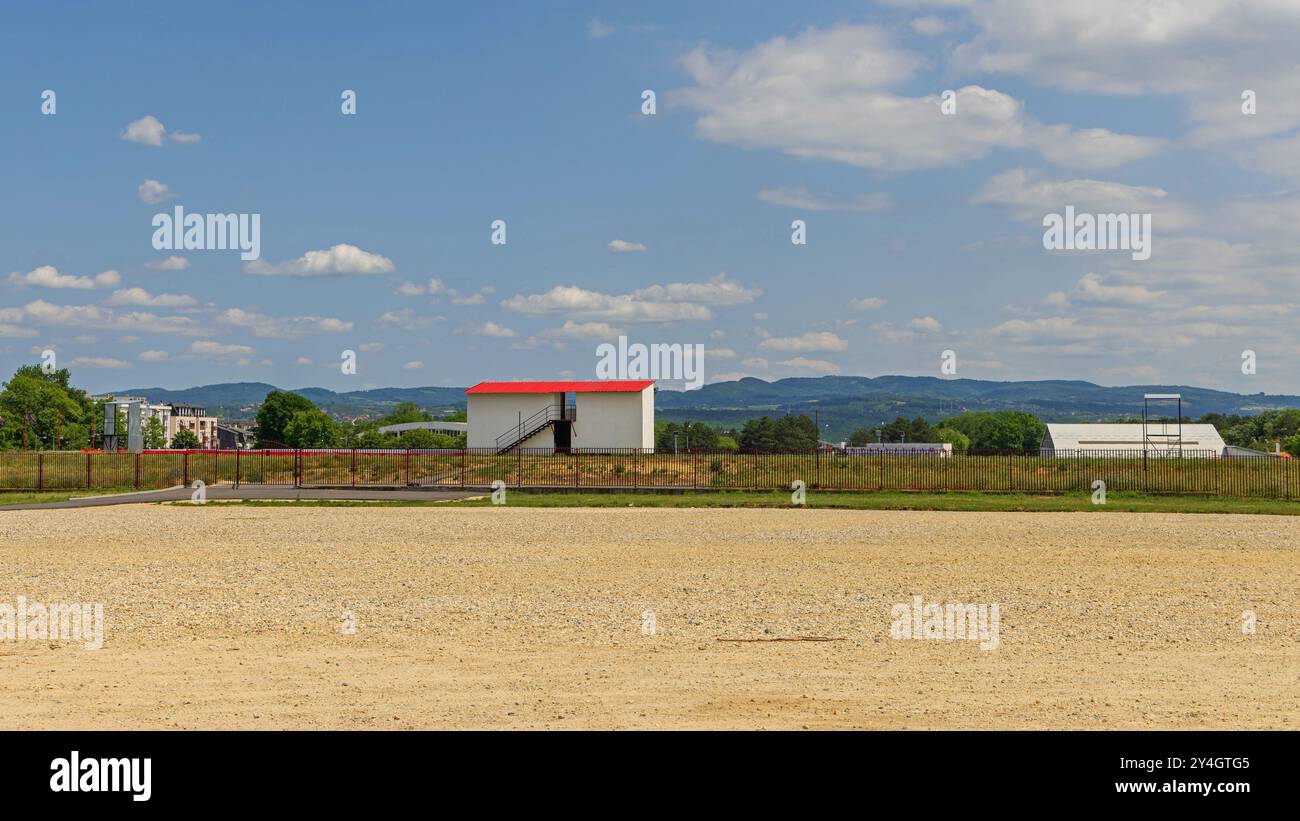 Stadium Sports Complex Cika Daca Multi Use Football Field Sunny Spring ...