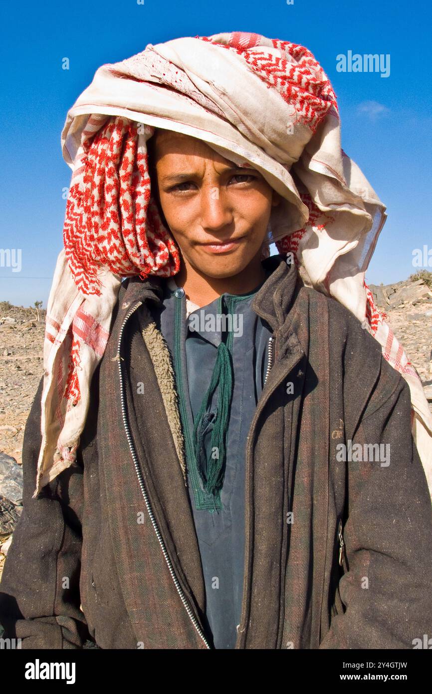 Portrait, boy, Sultanate of Oman Stock Photo - Alamy