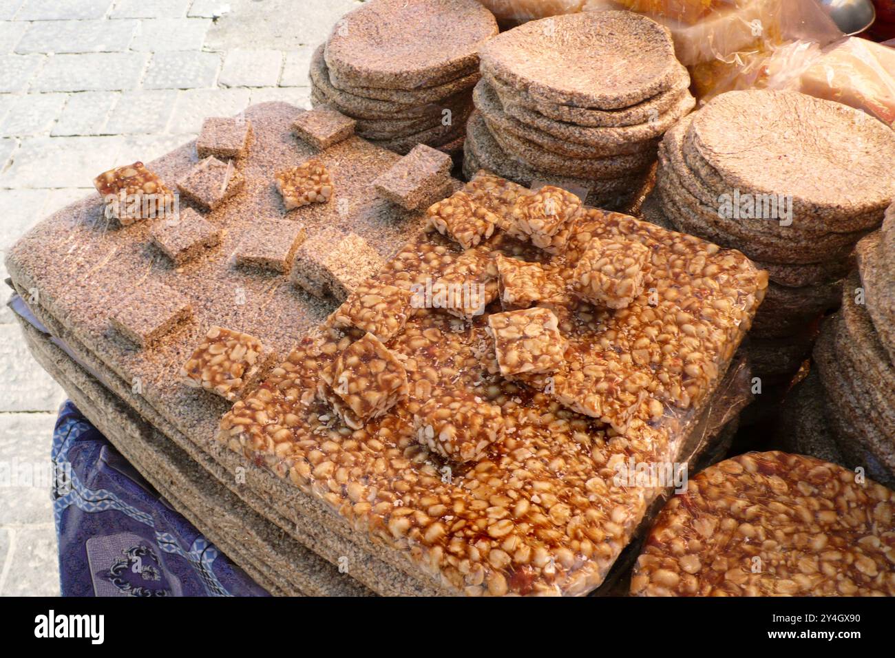Yemeni sweets, Sana'a, Yemen Stock Photo - Alamy