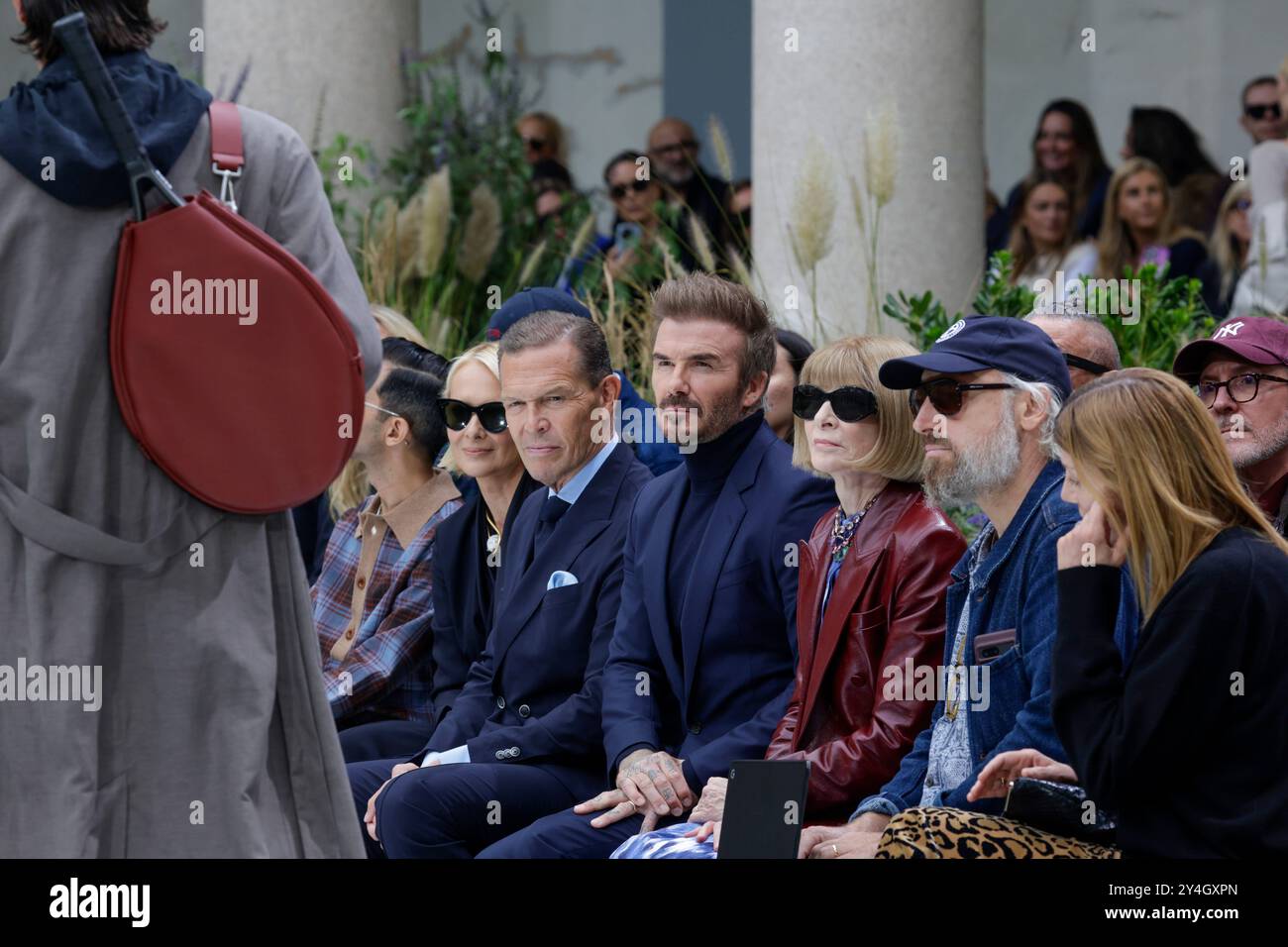 Boss CEO Daniel Grieder, David Beckham and Anna Wintour at the Boss ...
