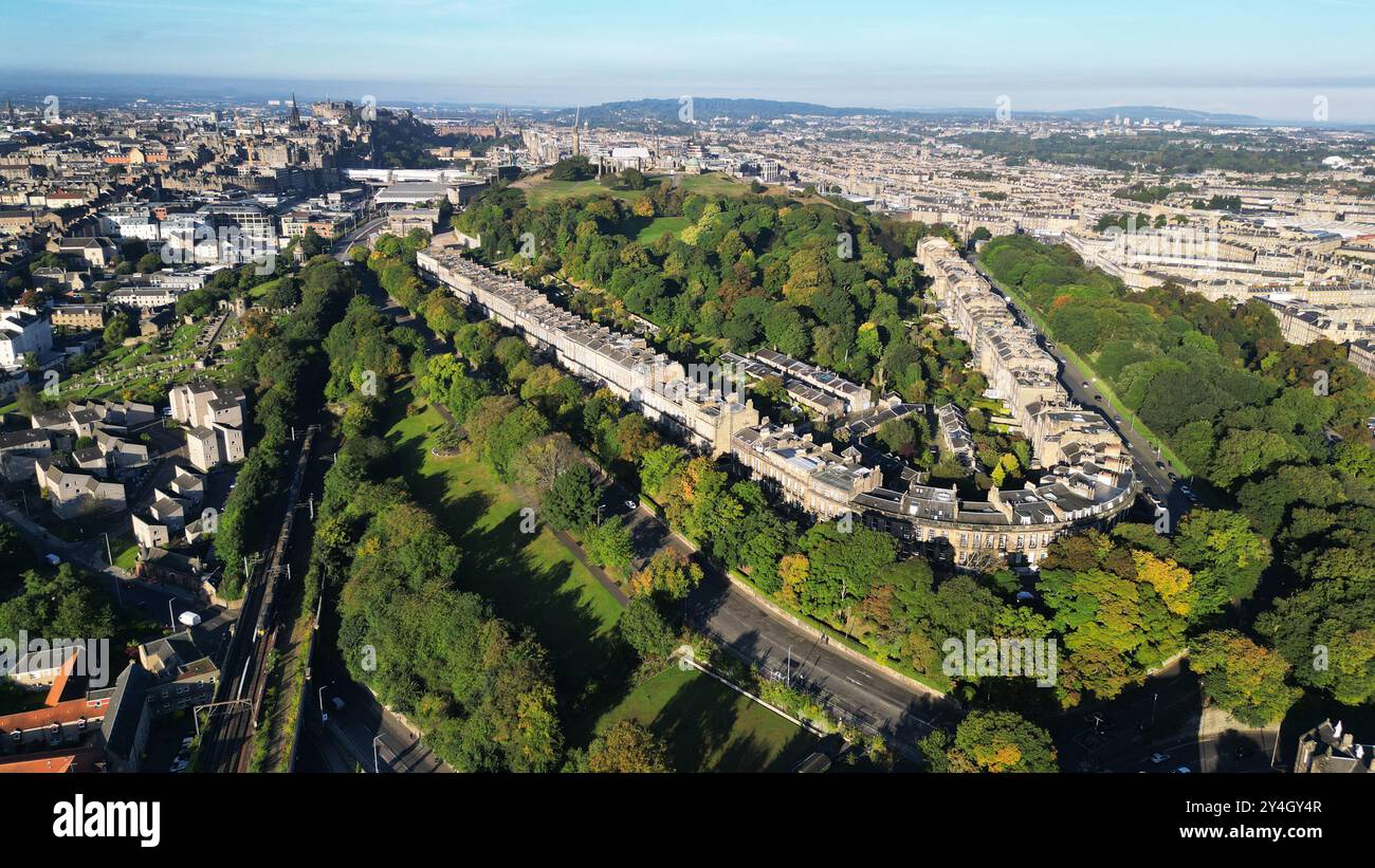 Aerial view of Carlton, Regent and Royal terrace located on the east ...