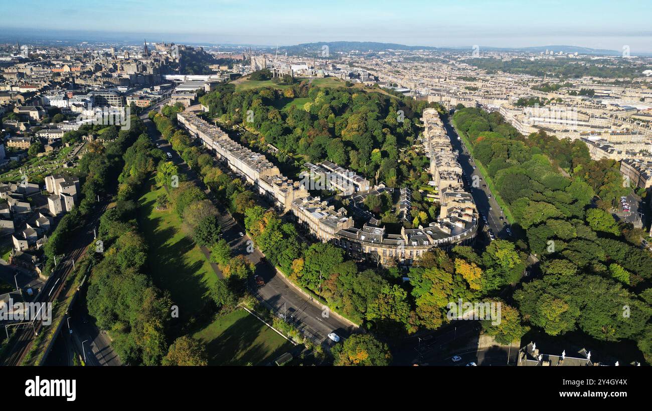 Aerial view of Carlton, Regent and Royal terrace located on the east ...