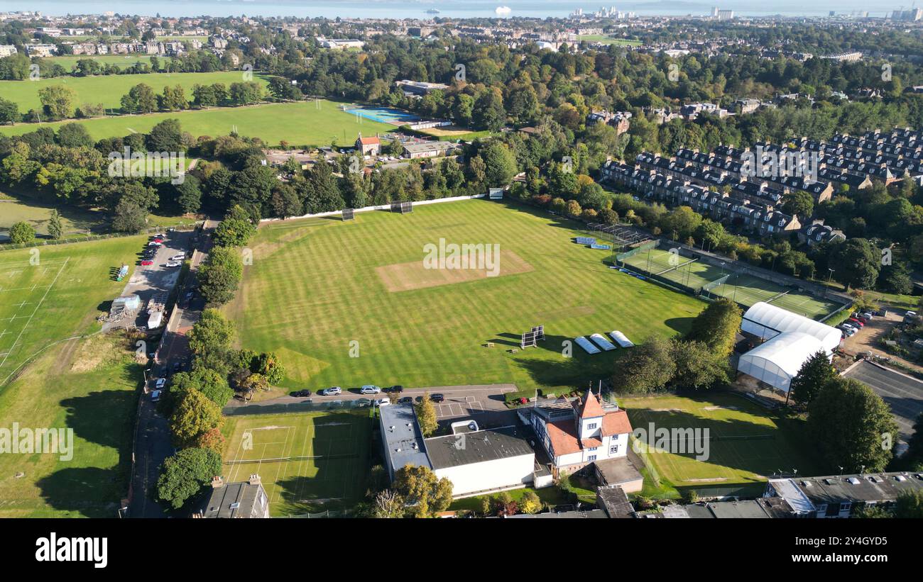 Aerial view of the Grange Cricket ground, Stockbridge, Inverleith ...