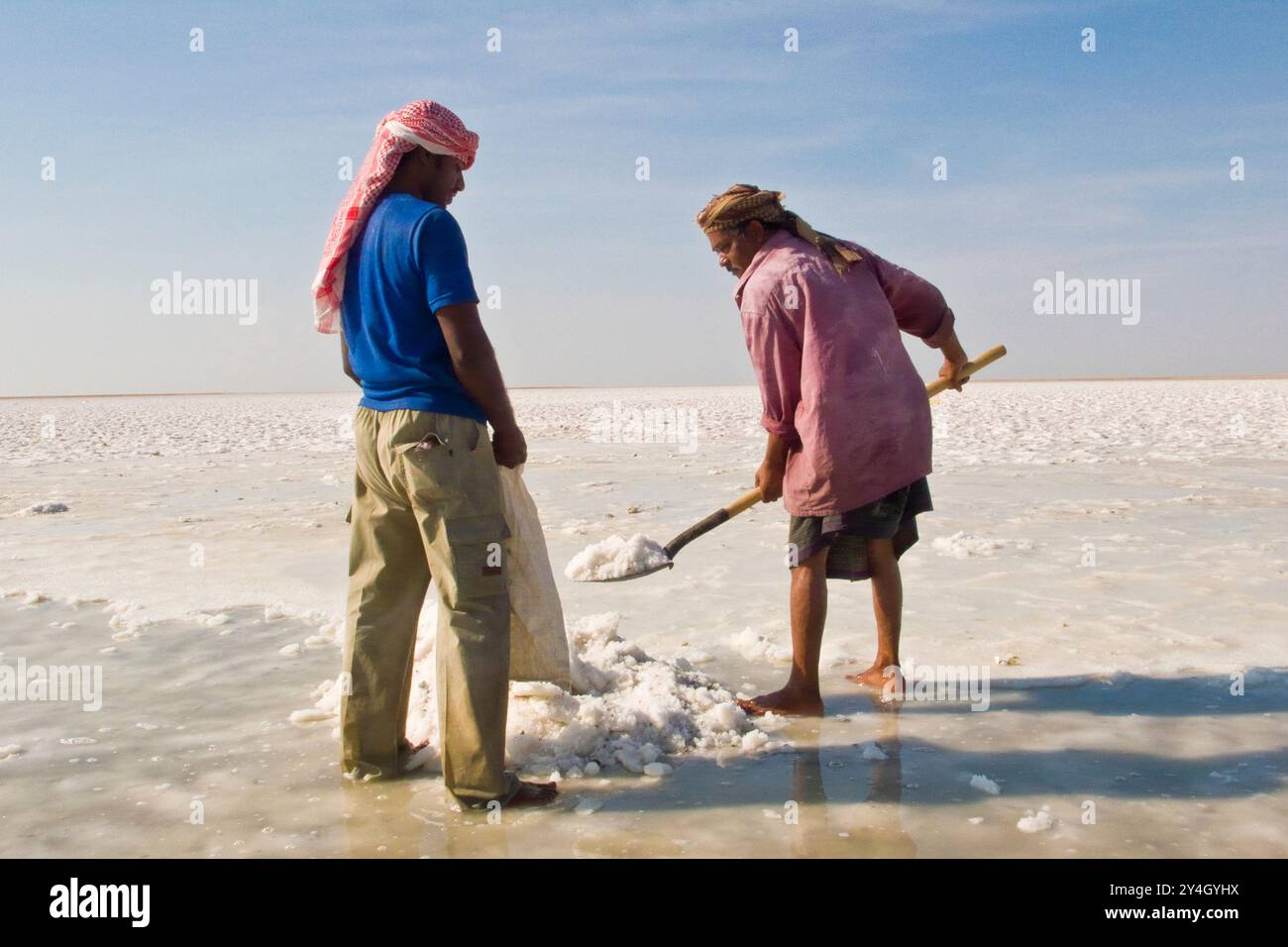 Mahoot salt flats, Sultanate of Oman Stock Photo - Alamy