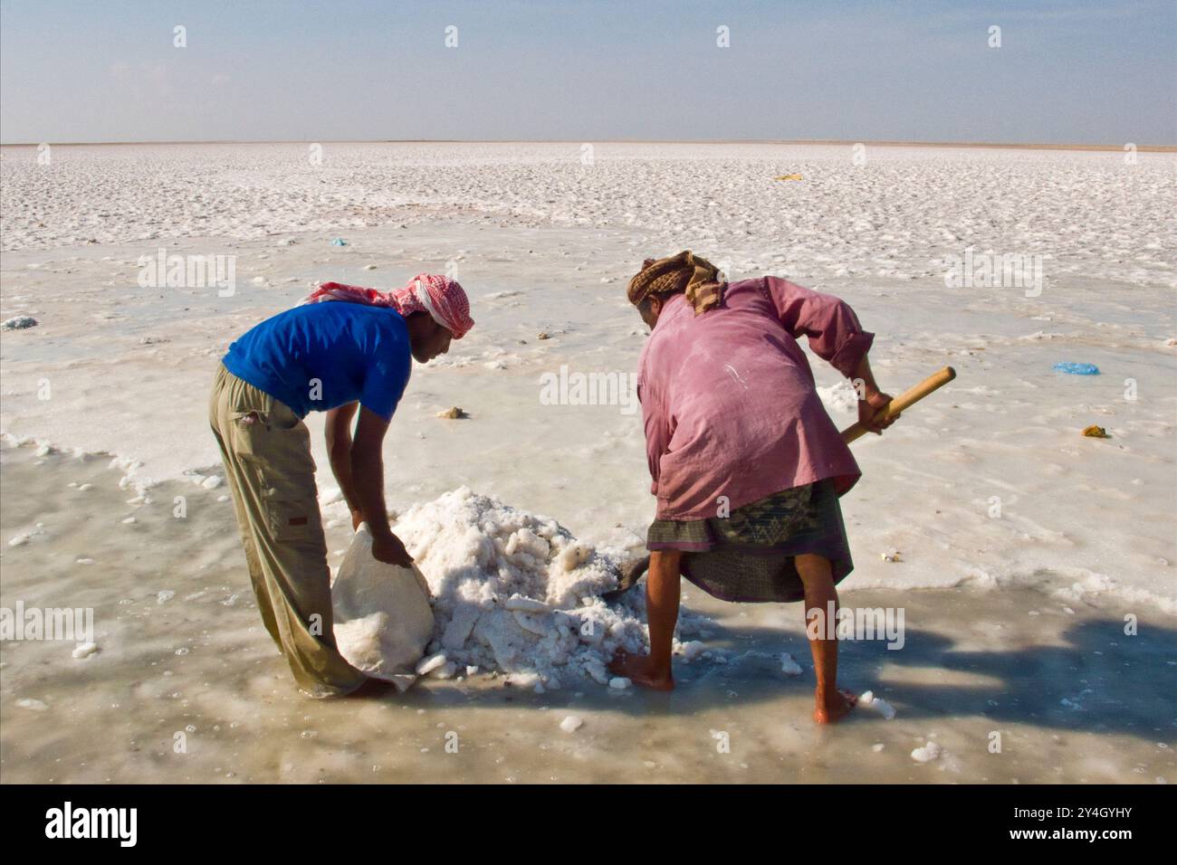 Mahoot salt flats, Sultanate of Oman Stock Photo - Alamy