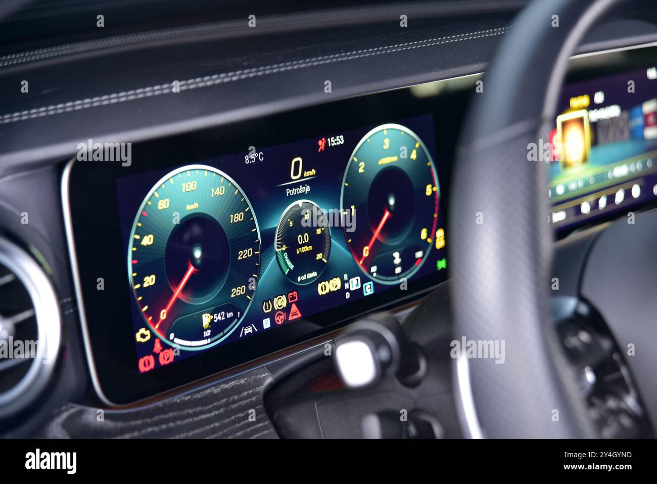 Digital instrument panel hi-res stock photography and images - Alamy