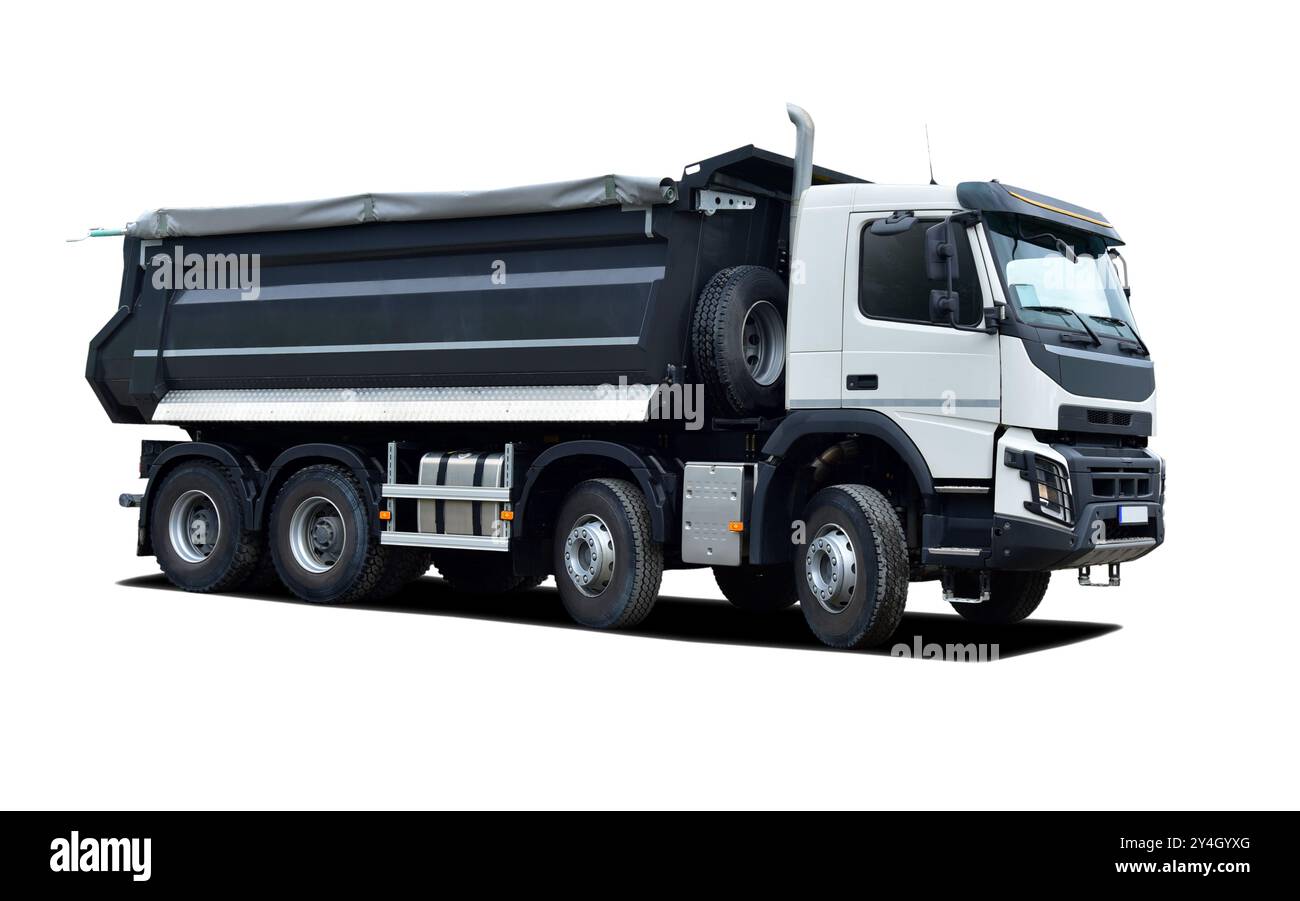 Dump truck front on Cut Out Stock Images & Pictures - Alamy