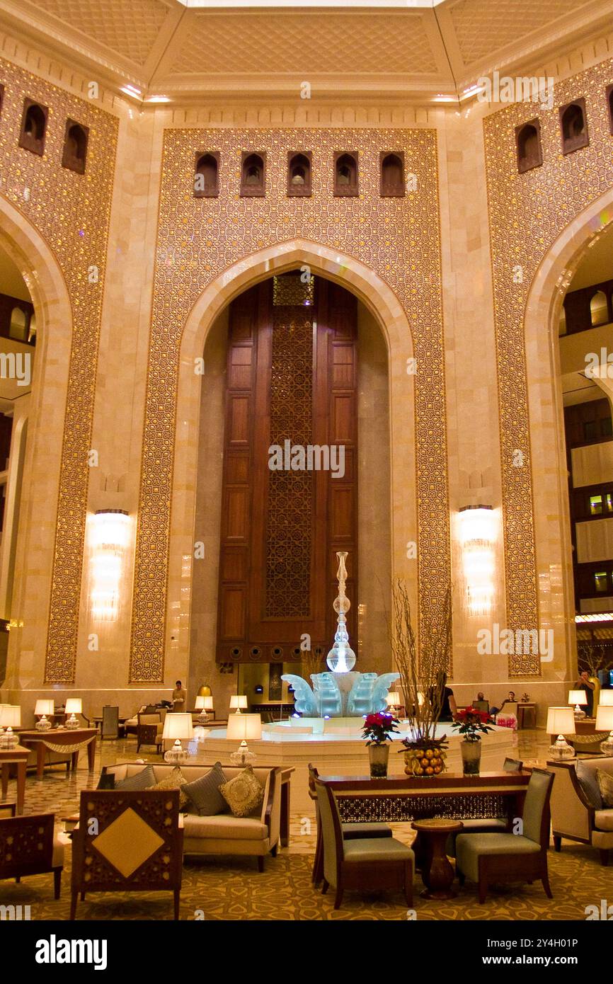 Al Bustan Palace hotel, Muscat, Sultanate of Oman Stock Photo - Alamy