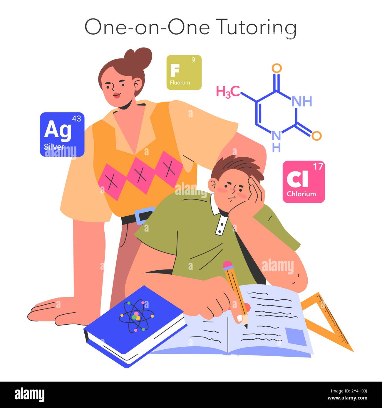 Tutoring session illustration hi-res stock photography and images - Alamy