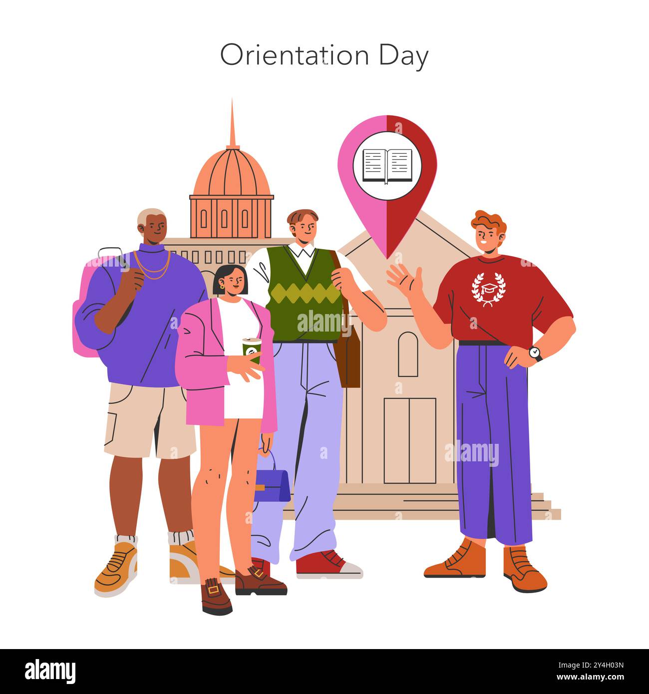 Students group study map Cut Out Stock Images & Pictures - Alamy