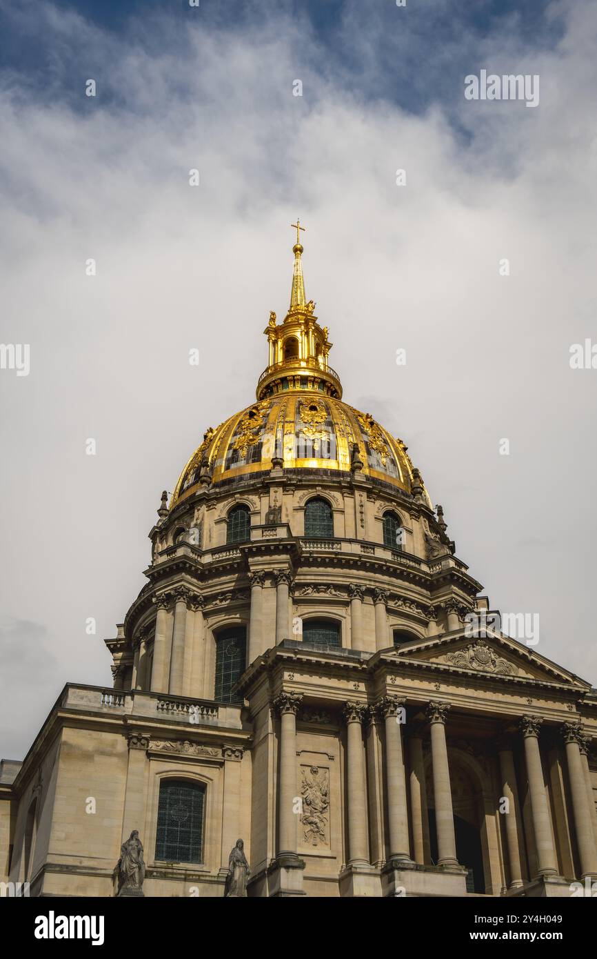 Les Invalides' iconic dome, housing Napoleon's tomb, radiates elegance ...