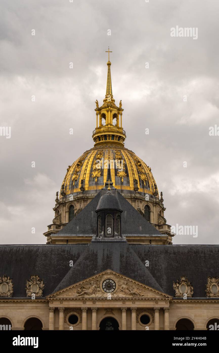 Les Invalides' iconic dome, housing Napoleon's tomb, radiates elegance ...