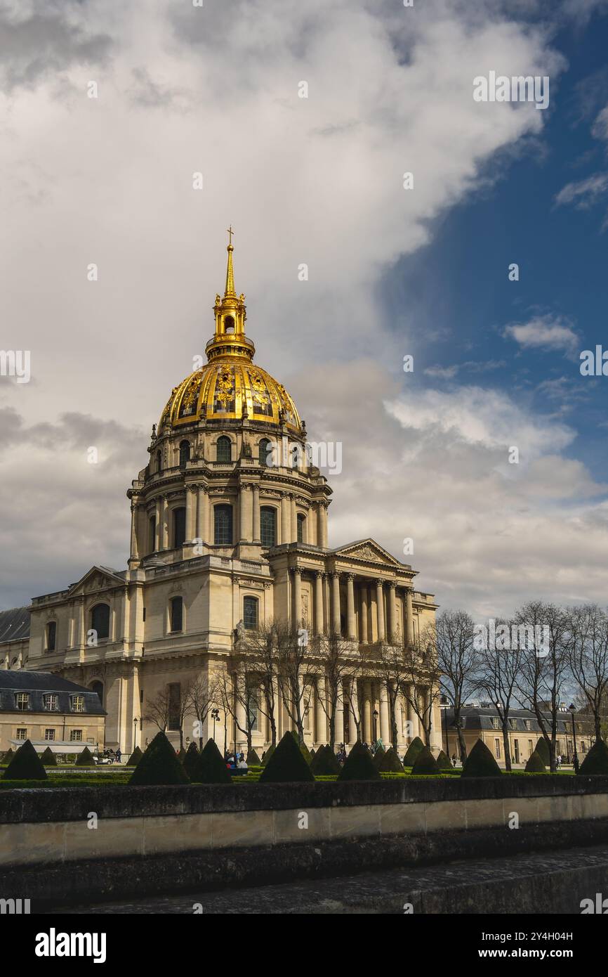 Les Invalides' iconic dome, housing Napoleon's tomb, radiates elegance ...