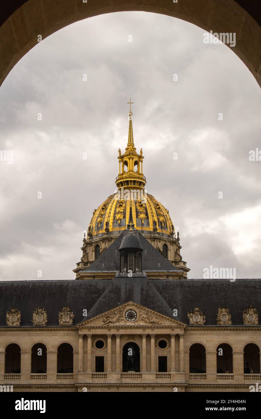 Les Invalides' iconic dome, housing Napoleon's tomb, radiates elegance ...