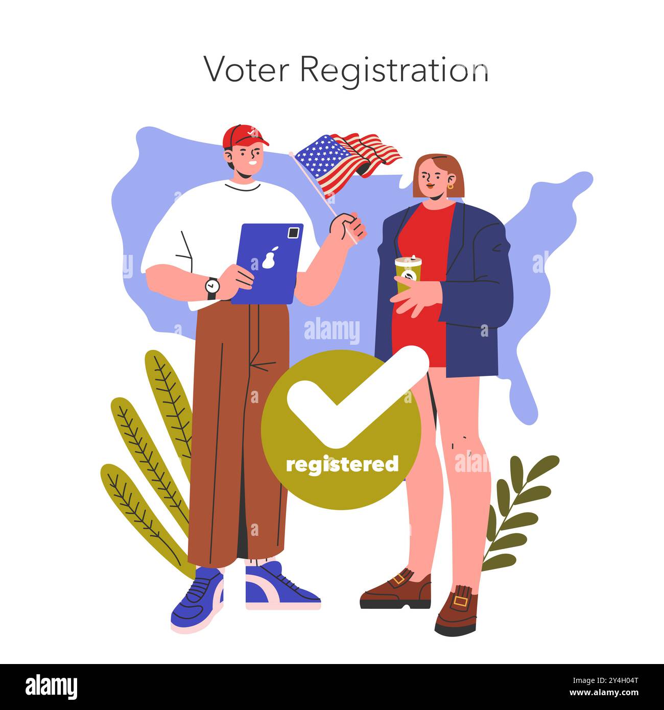 Electoral registration Stock Vector Images - Alamy