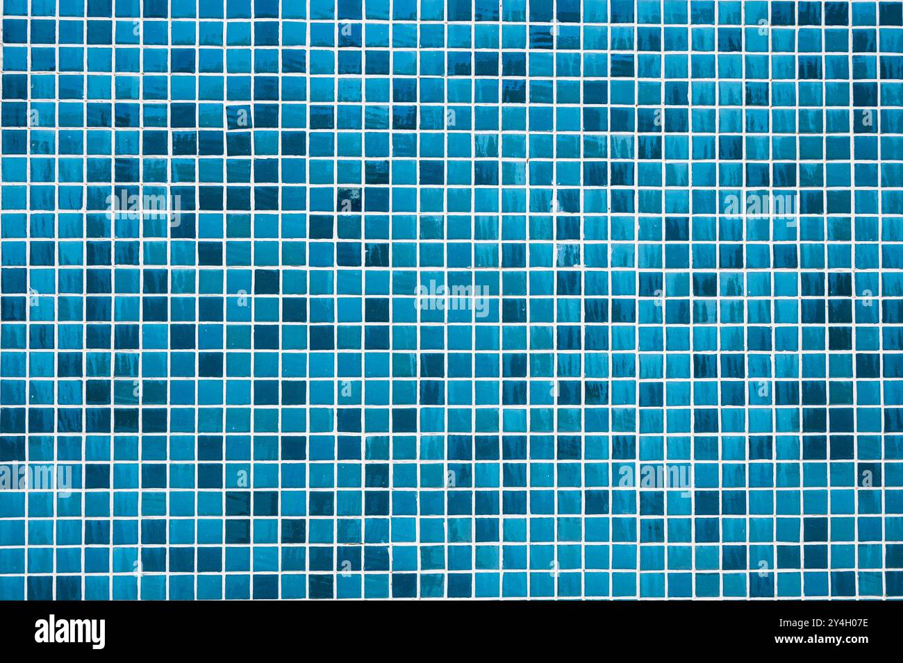 Small blue mosaic tiles. Backgrounds and textures Stock Photo - Alamy