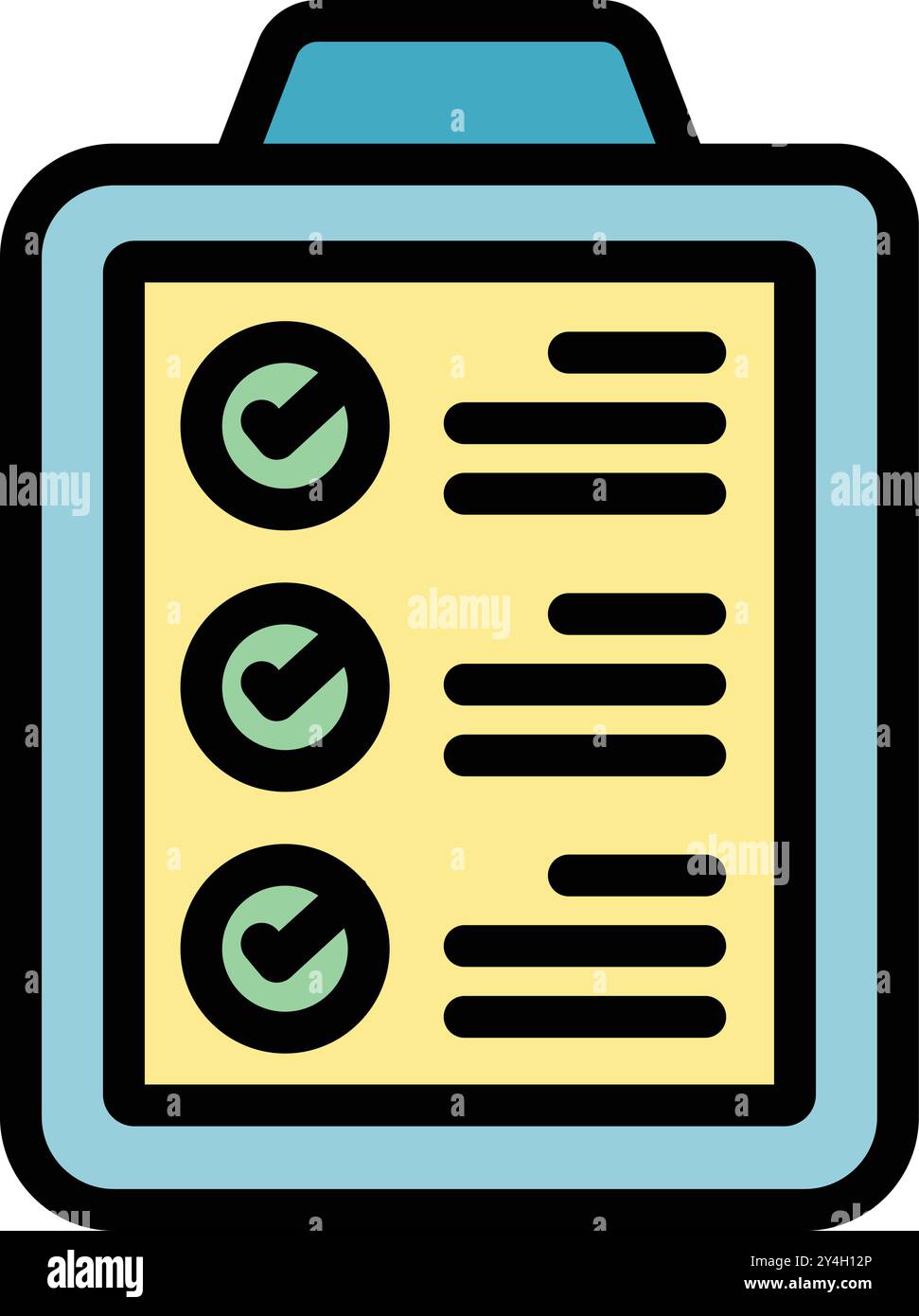 Clipboard displaying completed tasks, signifying accomplishment and ...