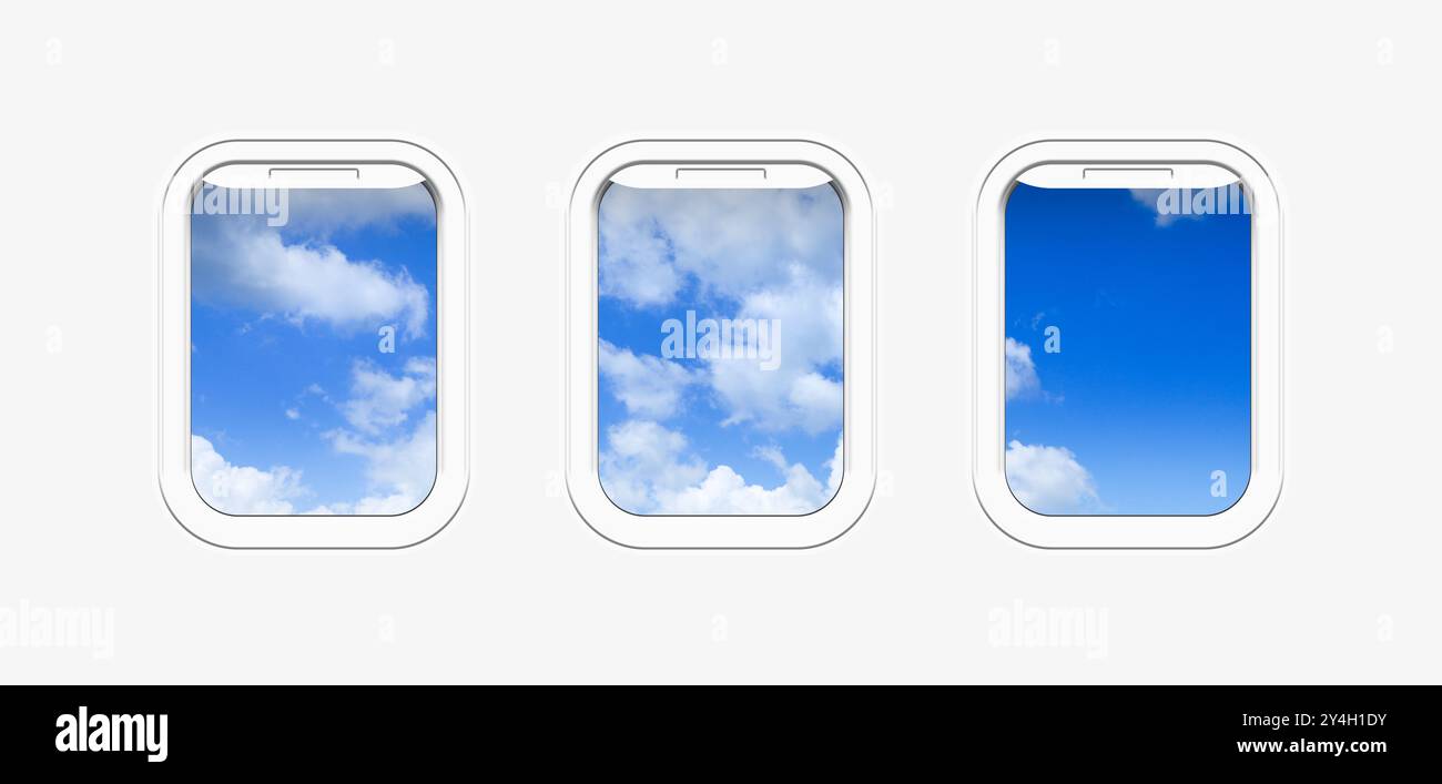 Interior in airplane Cut Out Stock Images & Pictures - Alamy