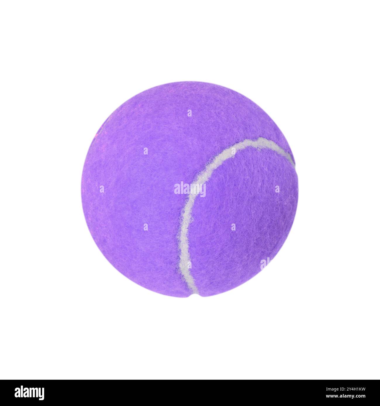 One violet tennis ball isolated on white Stock Photo - Alamy