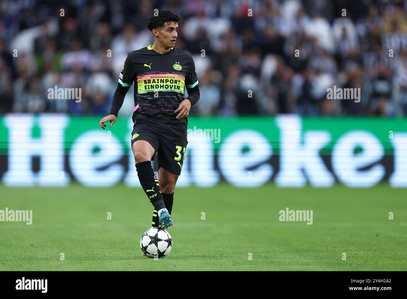 Torino, Italy. 17th Sep, 2024. Richard Ledezma of PSV Eindhoven in ...
