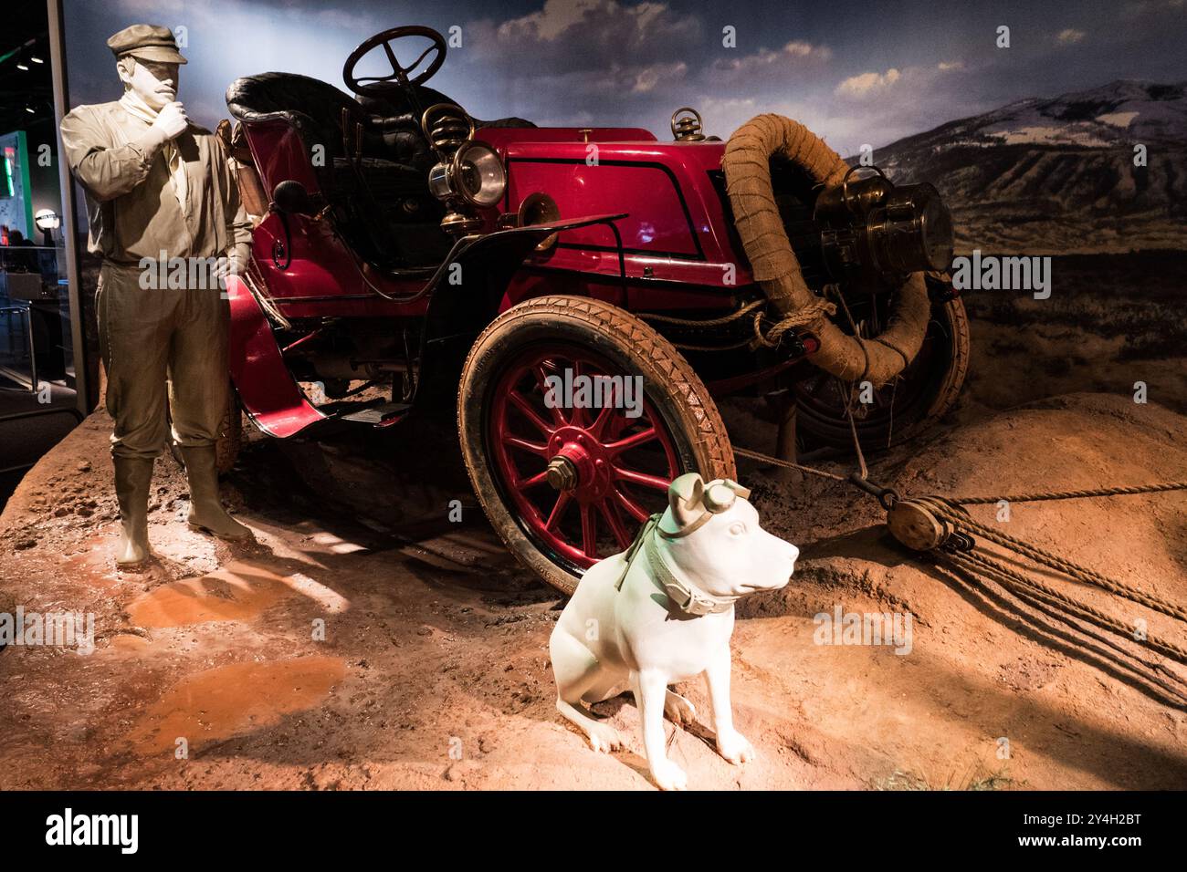 A vintage off-road car on display at the Smithsonian National Museum of ...