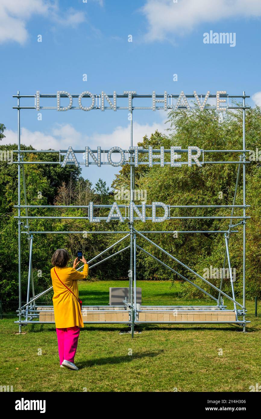 London, UK. 18th Sep, 2024. Nathan Coley, ‘I Don't Have Another Land ...