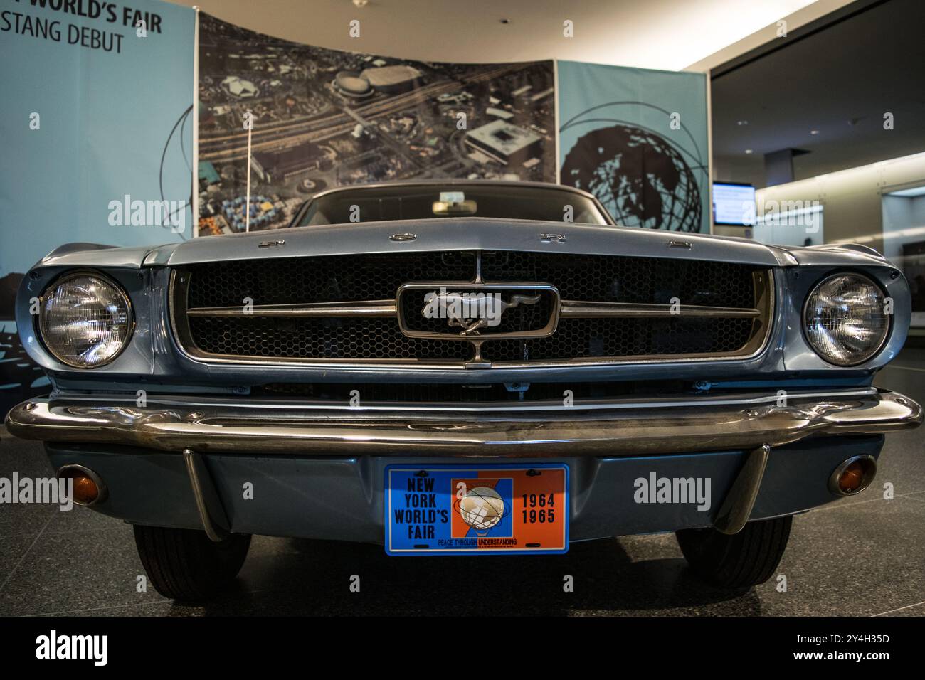WASHINGTON, DC - 1964 Mustang in 1964 World's Fair exhibit. The ...