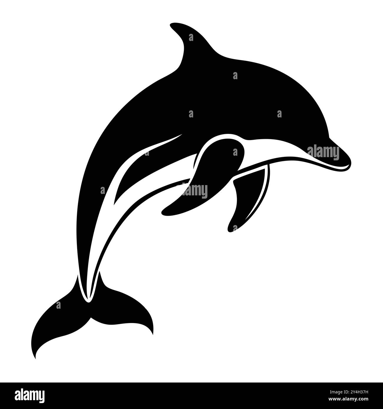 Dolphin silhouette vector illustration Stock Vector Image & Art - Alamy Dolphin silhouette vector illustration Stock Vector Image & Art - Alamy