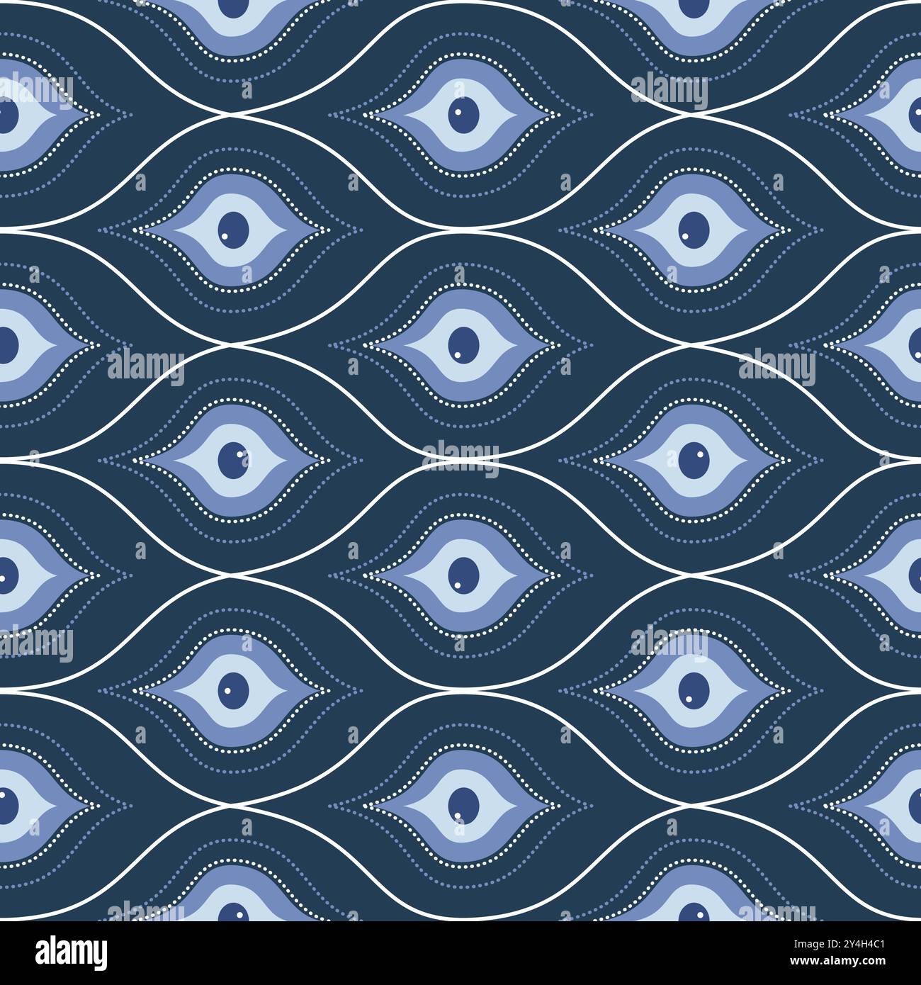 Seamless Vector Pattern Turkish amulet Nazar eye. Pattern, background ...