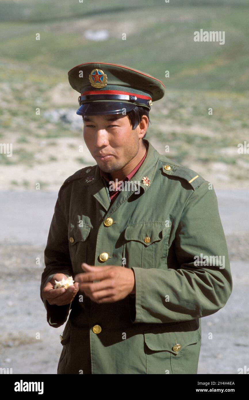 Silk road, China, Xinjiang, Chinese sodier Stock Photo - Alamy