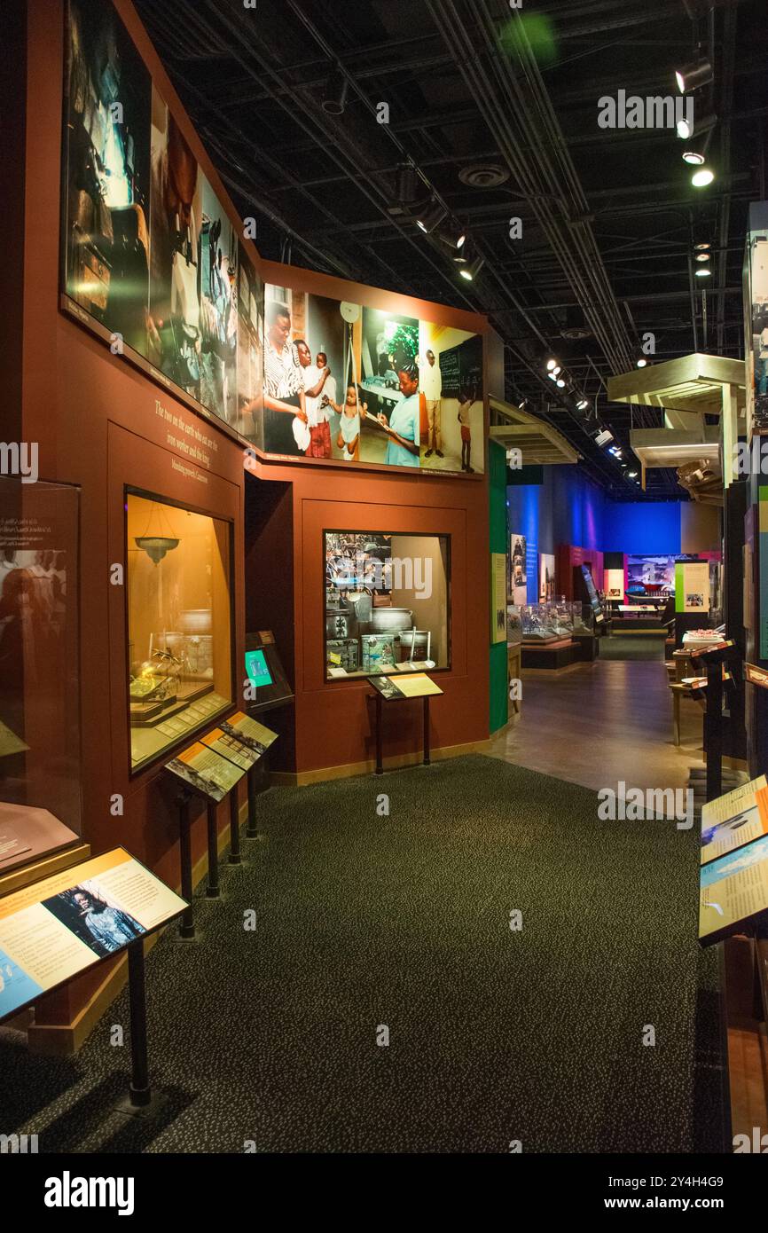 An exhibit on African culture at the Smithsonian National Museum of ...