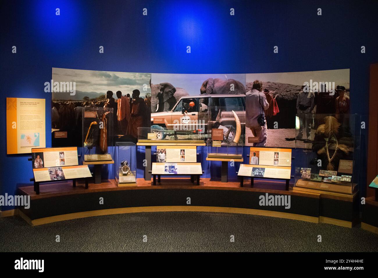 An exhibit on African culture at the Smithsonian National Museum of ...