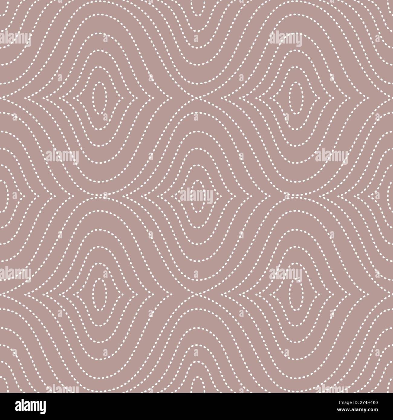 Seamless vector pattern, geometric dotted ogee boho beige earth tones ...