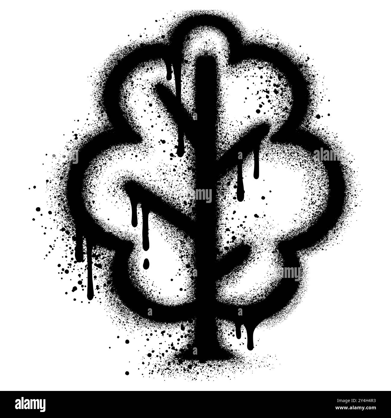 Tree with paint Stock Vector Images - Alamy