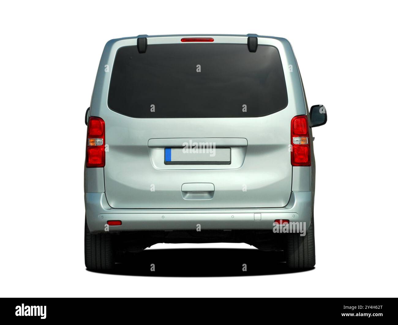 Large passenger van from the back Stock Photo - Alamy