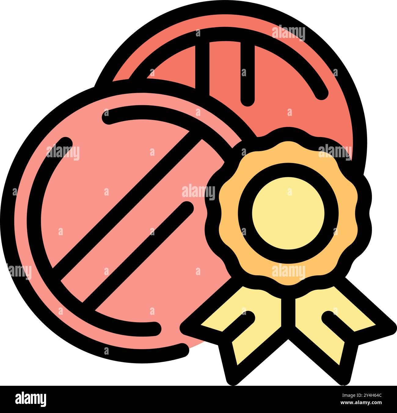 Antibiotic resistance concept icon with pills and award ribbon ...