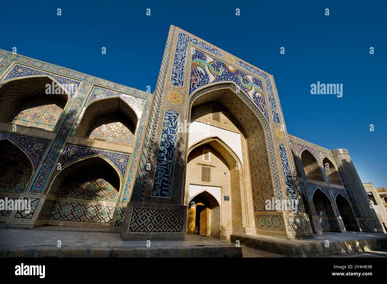 Uzbekistan, Bukhara, Nodir Devon Begi madrasah Stock Photo - Alamy