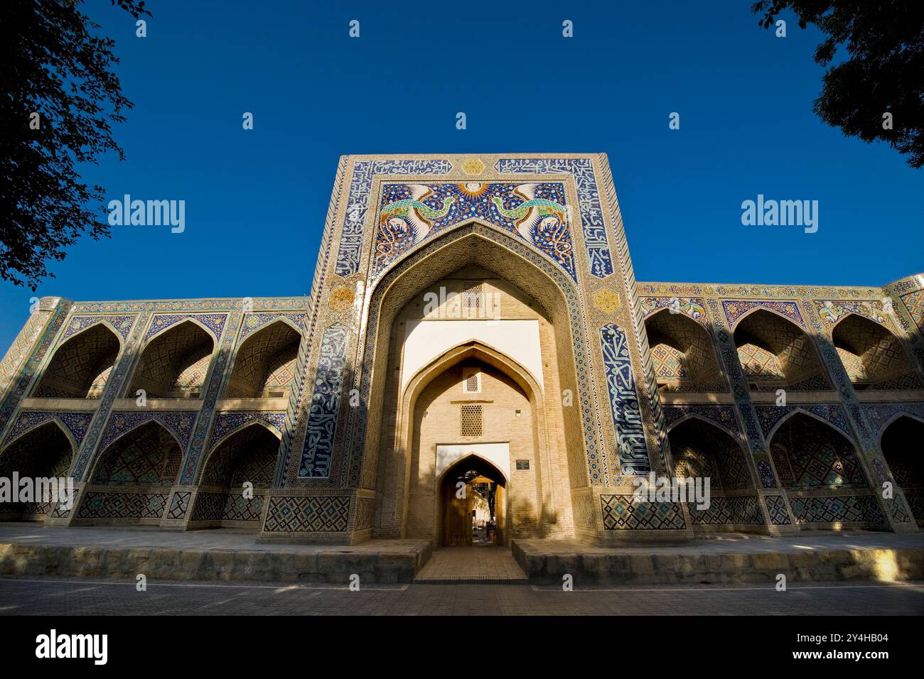 Uzbekistan, Bukhara, Nodir Devon Begi madrasah Stock Photo - Alamy