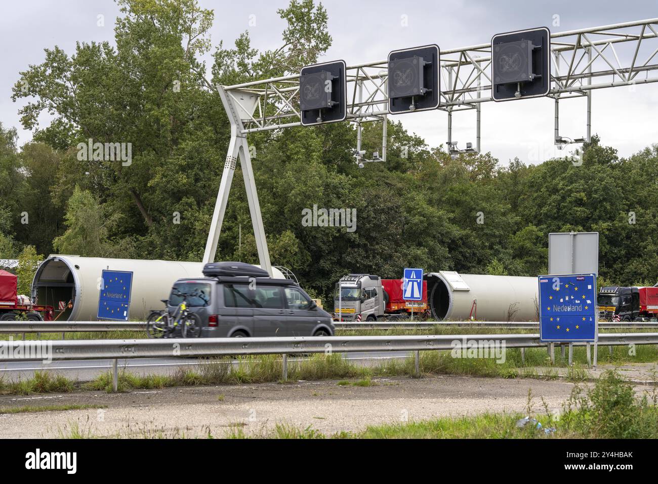 Motorway A3, border crossing without controls, near Emmerich Elten ...