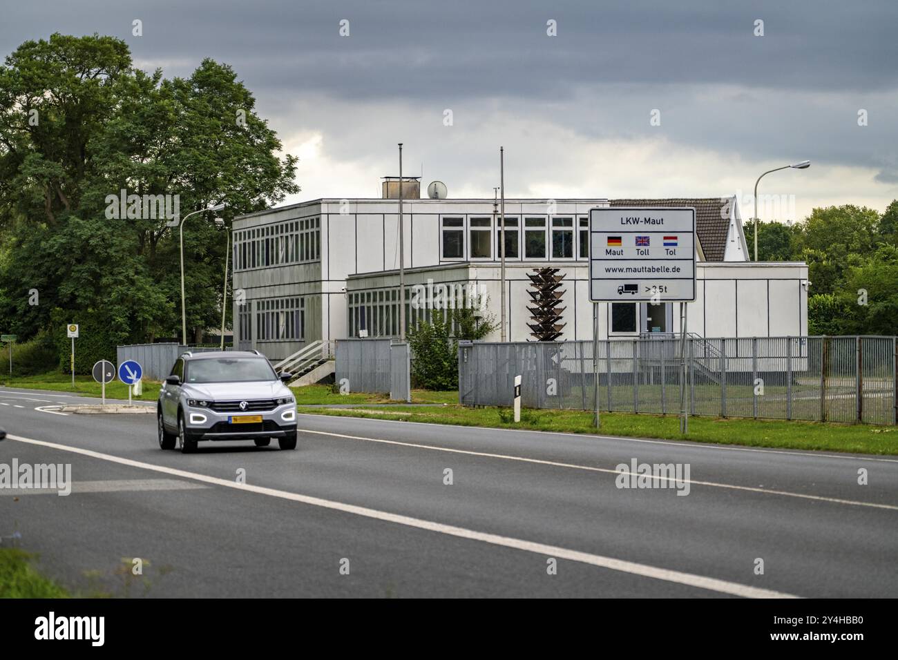Green border, border crossing Wyler, without controls, former customs ...