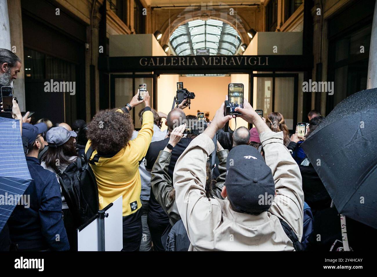 Milan fashion week 2024. Entrance to the Del Core fashion show ...
