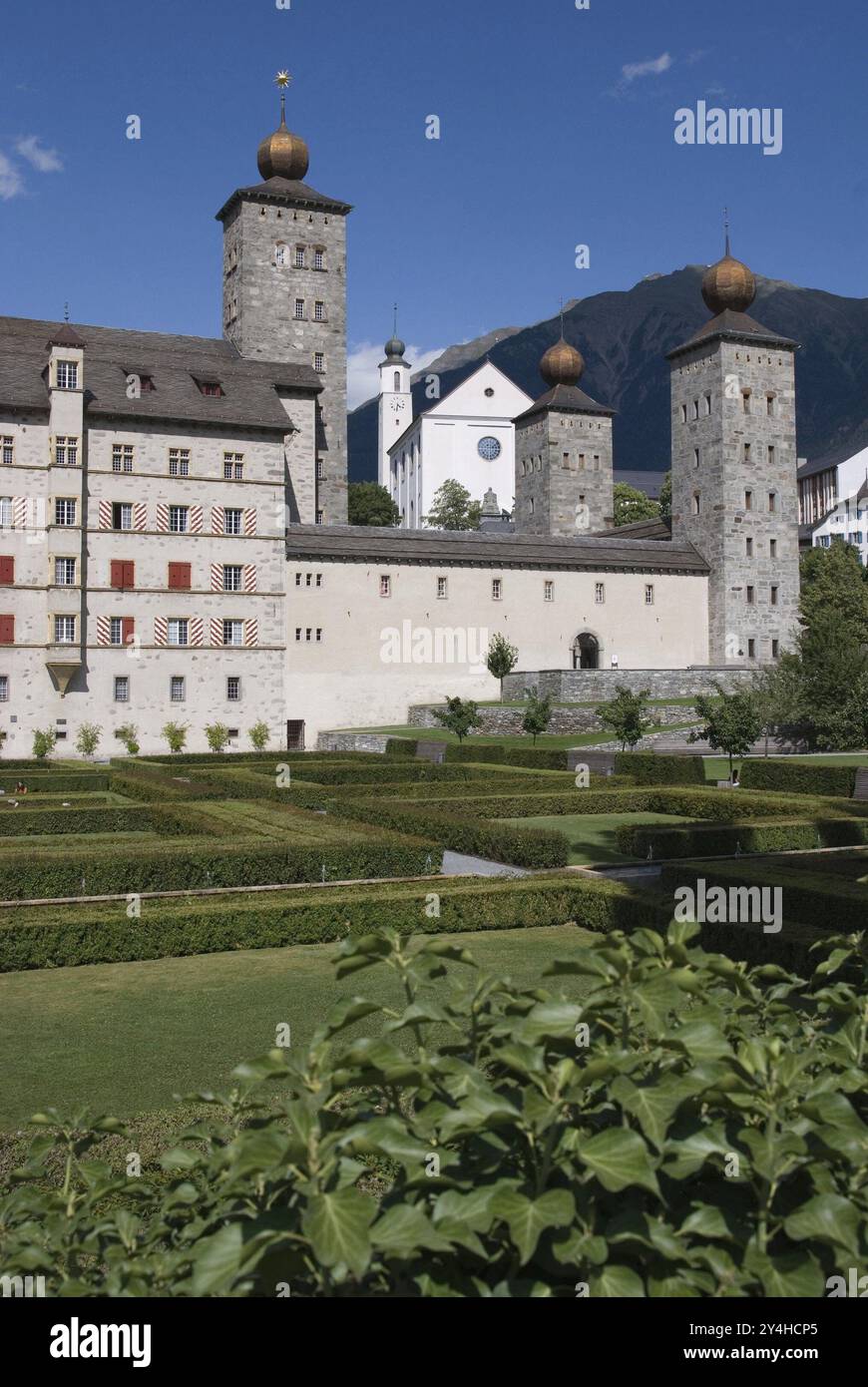 Stockalper Castle in Brig, Valais, Switzerland, Europe Stock Photo - Alamy