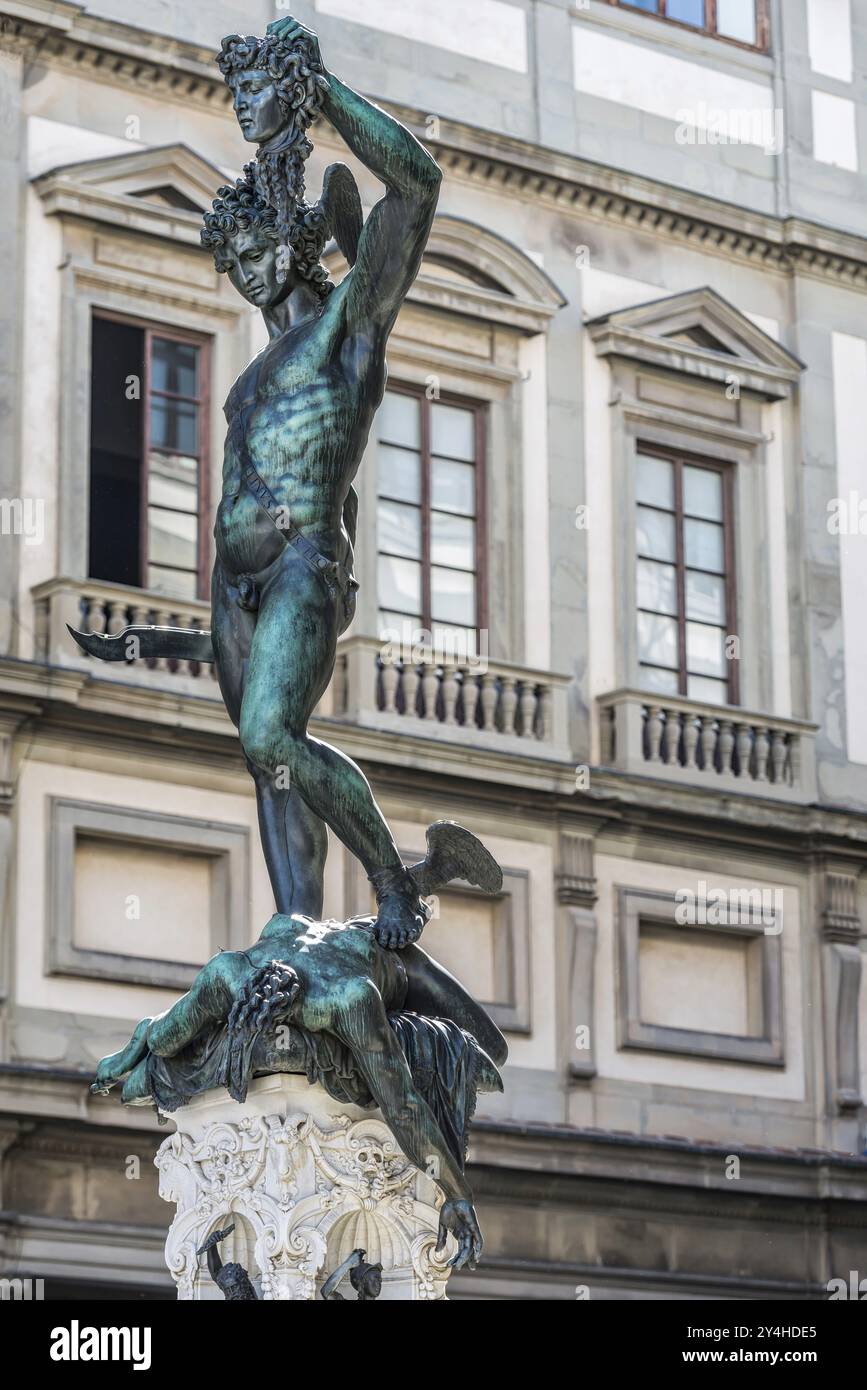 Perseus with the head of Medusa, sculpture, art, Renaissance, tourist ...