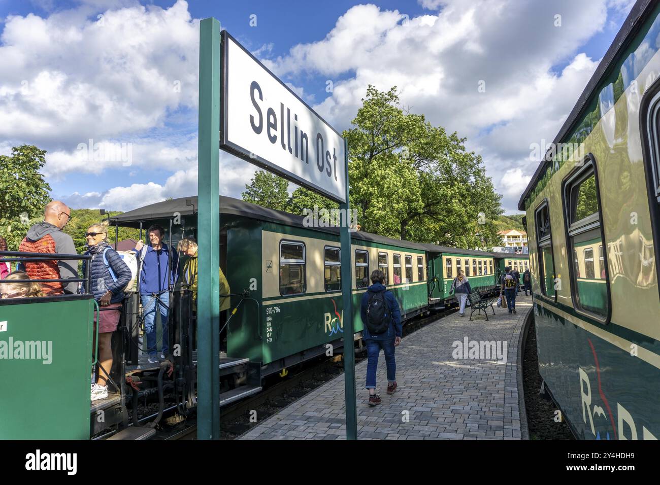 The historic steam train connection with the narrow-gauge train called ...