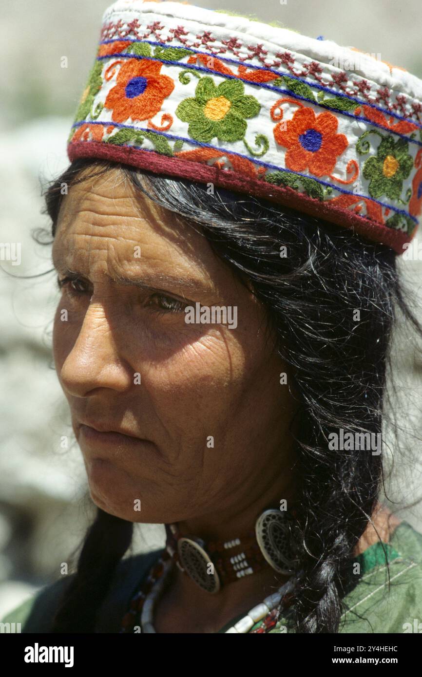 Asia. Pakistan. Portrait Of Hunza Woman (karimabad Stock Photo - Alamy