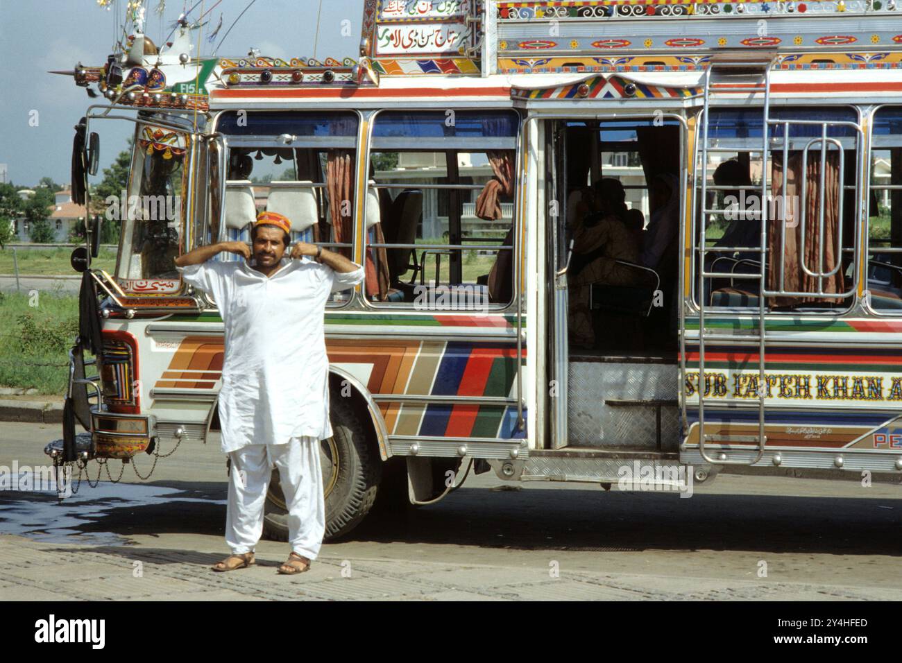 Asia. Pakistan. Bus Driver In Islamabad Stock Photo - Alamy