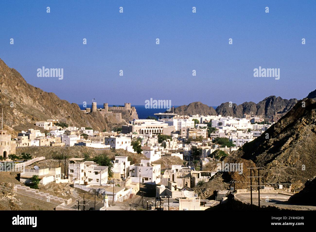 Asia. Arabian Peninsula. Oman. Glimpse Of Muscat Stock Photo - Alamy