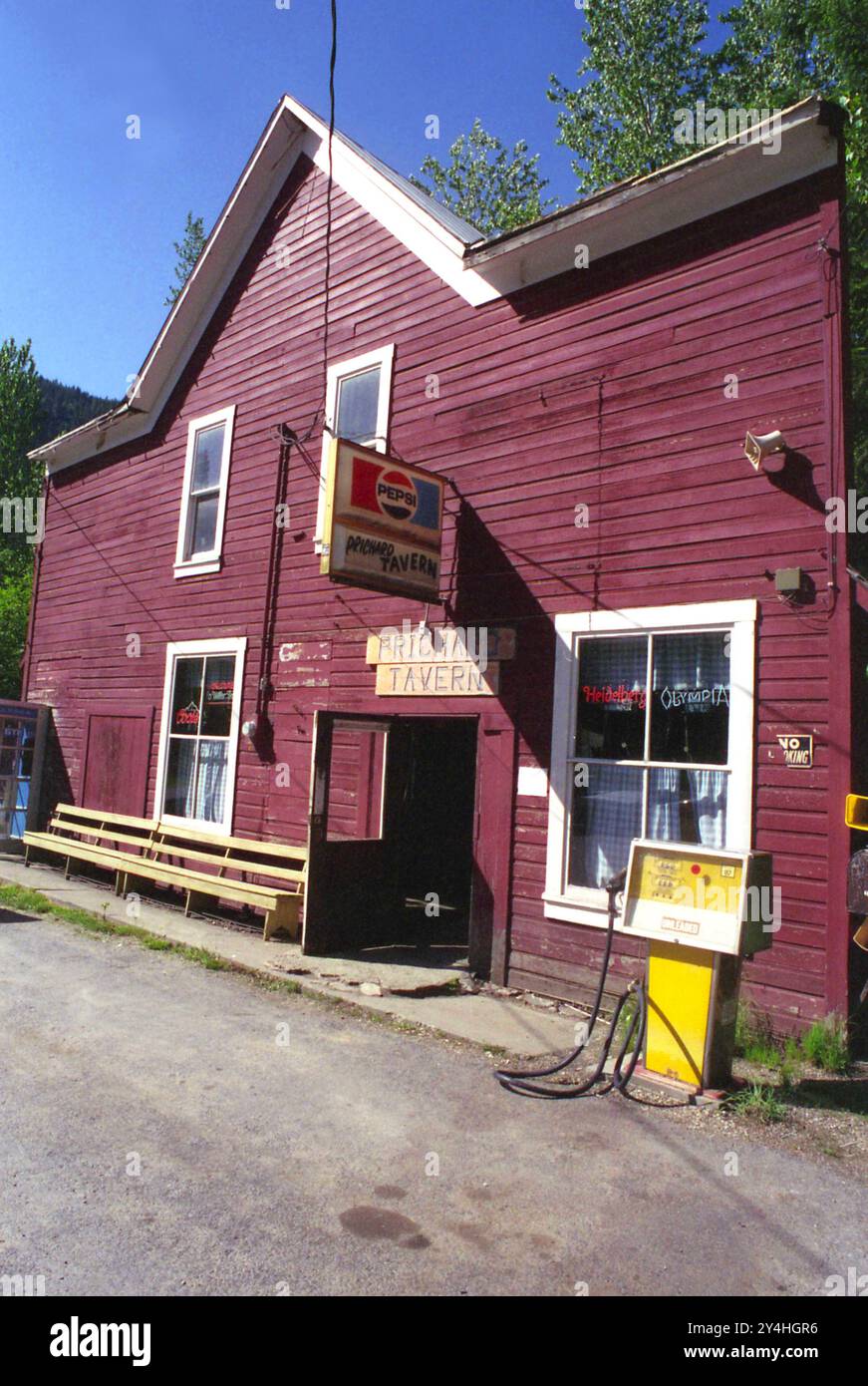 Prichard, Idaho, U.S.A., approx. 1993. Exterior view of the Prichard ...