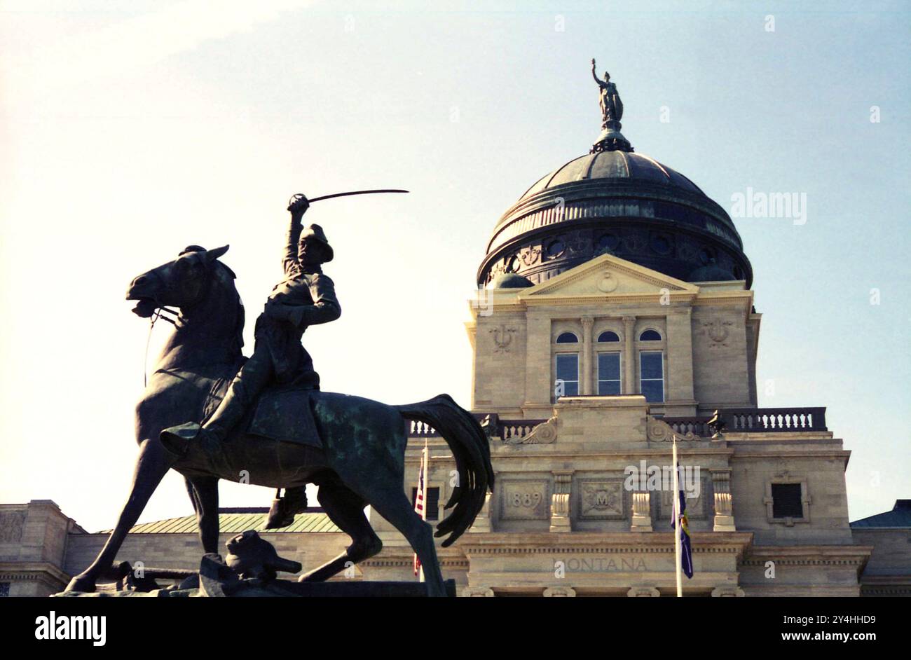 Helena, Montana, U.S.A., approx. 1994. The statue of Thomas Francis ...